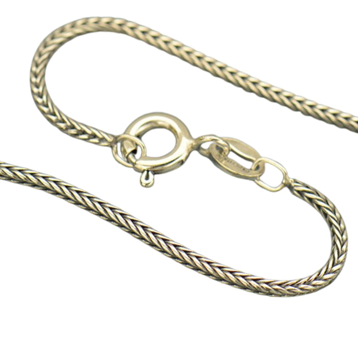 Sterling Silver Round Foxtail Chain, Foxtail Chain, Round Chain, Silver ...