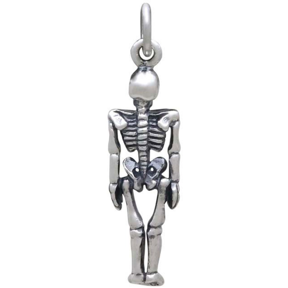 Sterling Silver Human Skeleton Anatomical Charms, Halloween Gifts, Best ...