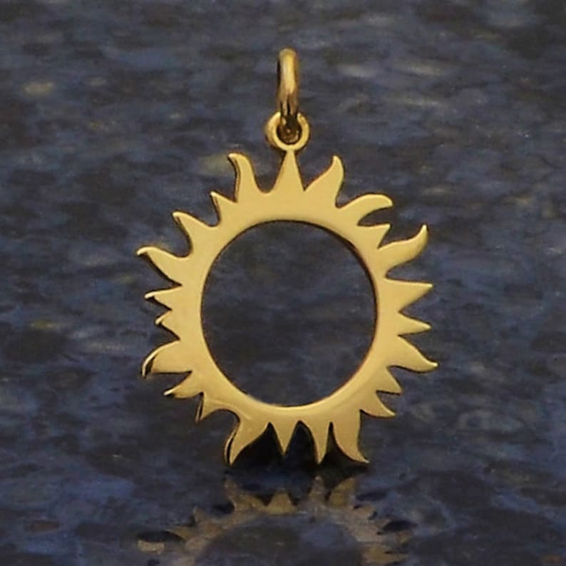 Sterling Silver Eclipse Charm Sun Charm Solar Eclipse - Etsy