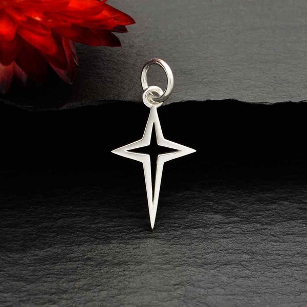 North Star Charm - Etsy