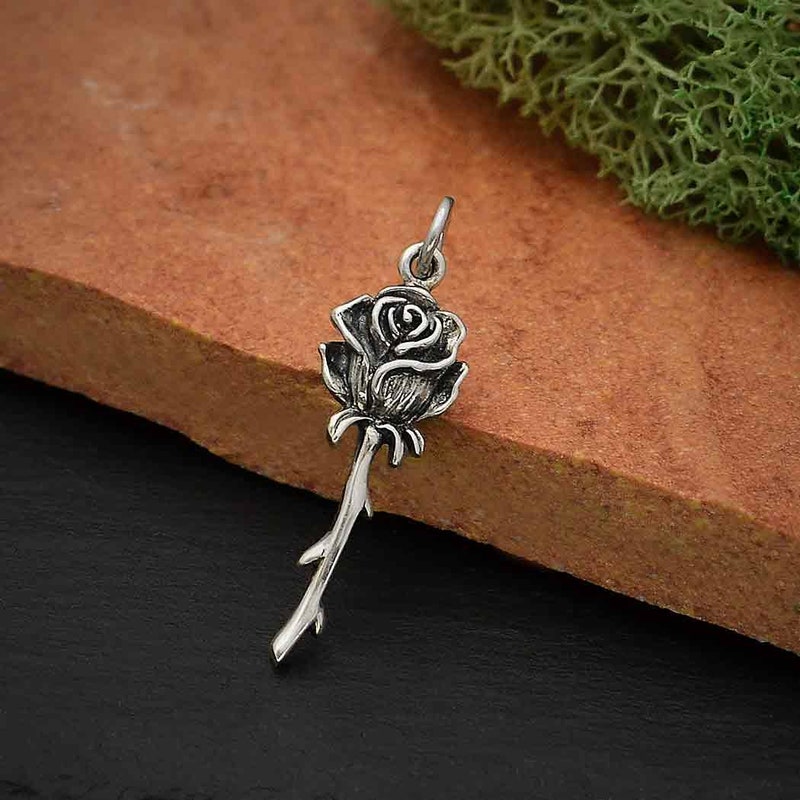 Rose Pendant - Etsy