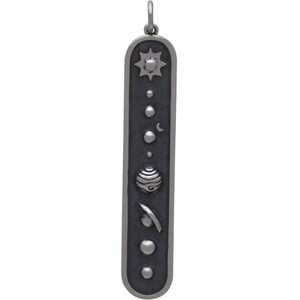 Sterling Silver Solar System Pendant - Etsy