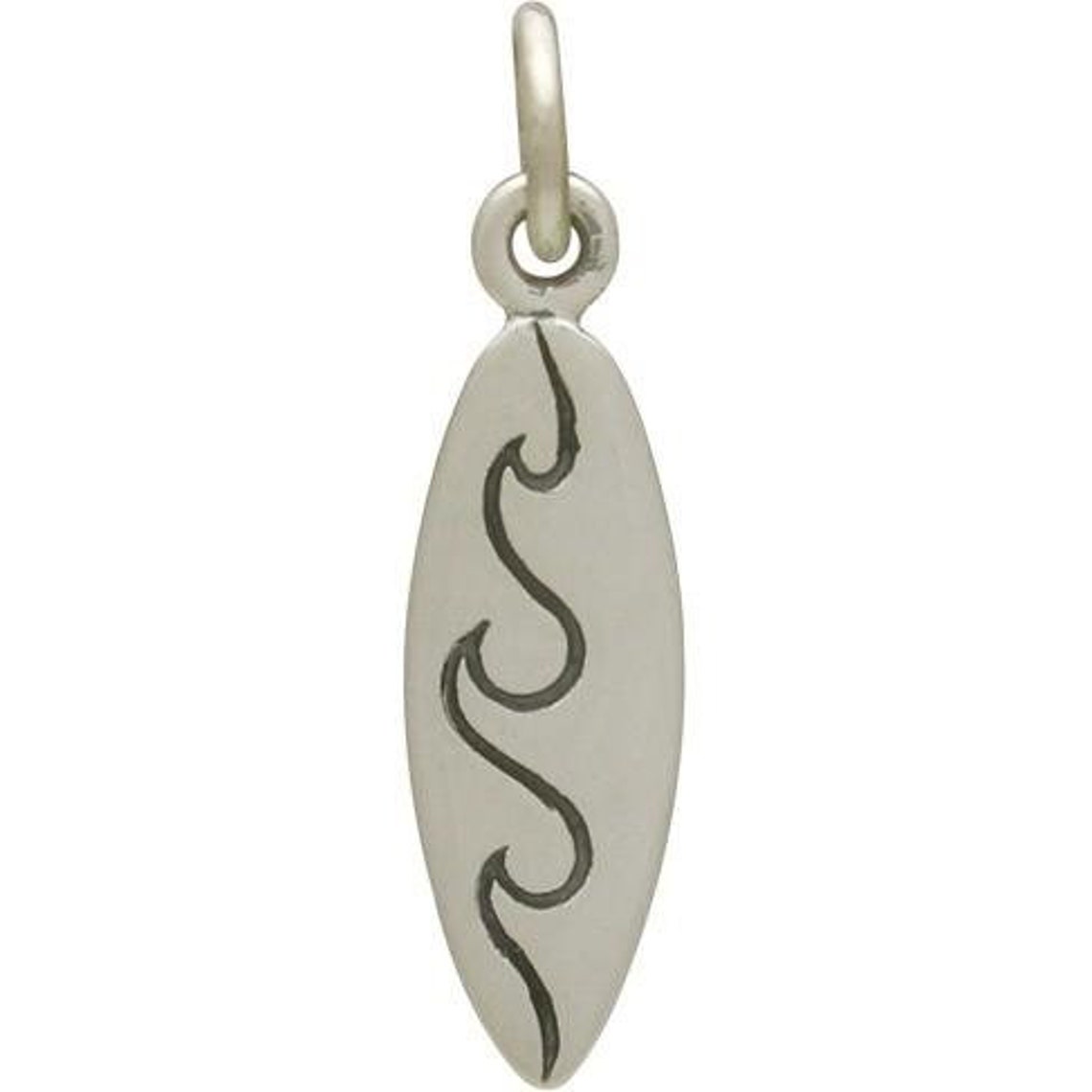 Sterling Silver Surfboard Charm Surfboard Jewelry Silver - Etsy