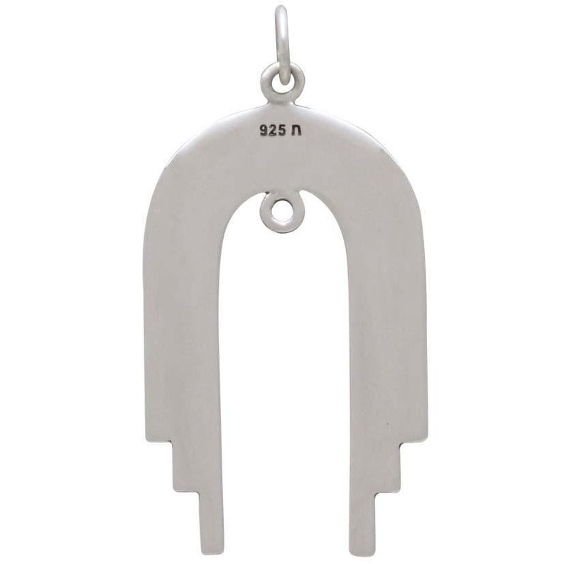 Sterling Silver Art Deco Arch Pendant Link Silver Arch Link | Etsy