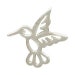 Sterling Silver Tiny Hummingbird Solderable Charm, Bird Embellishment ...