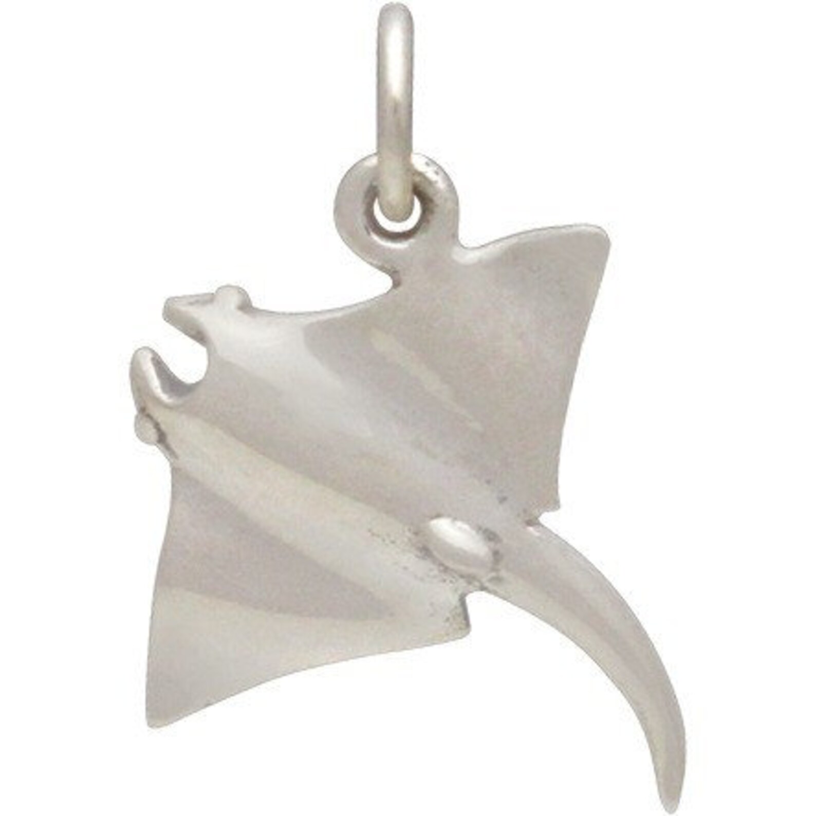 Sterling Silver Manta Ray Charm, Sting Ray Charm, Sting Ray Jewelry ...