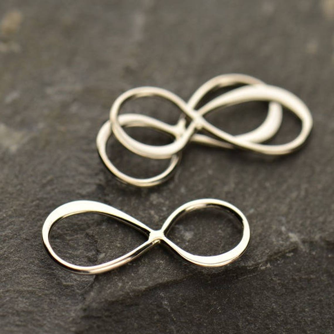Sterling Silver Infinity Link Infinity Charm Silver | Etsy