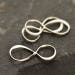 Sterling Silver Infinity Link Infinity Charm Silver - Etsy