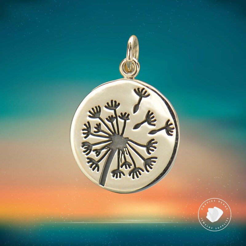 Dandelion Charm - Etsy