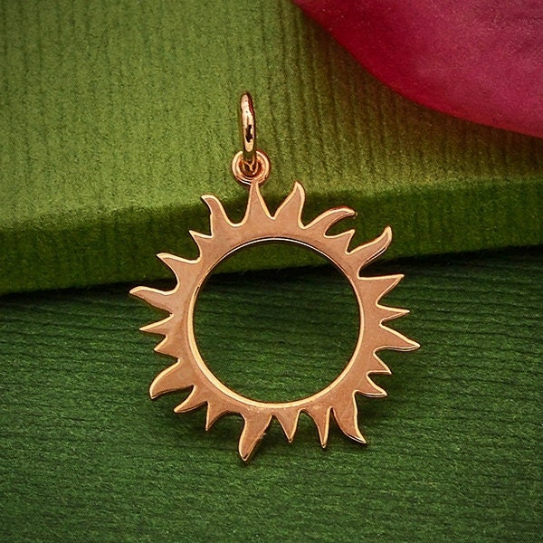 Sterling Silver Eclipse Charm Sun Charm Solar Eclipse - Etsy