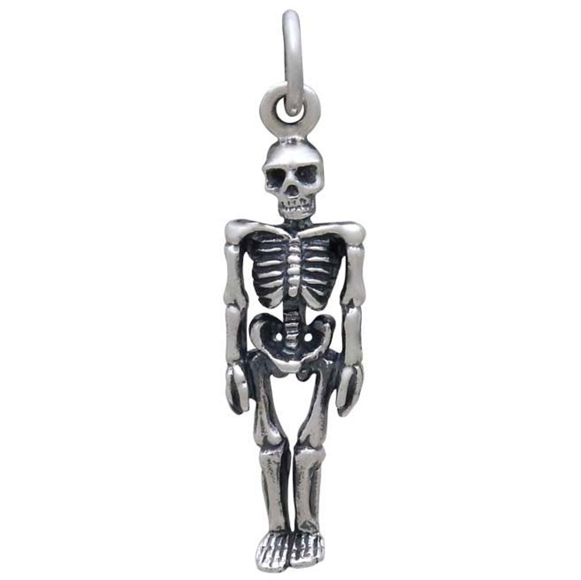 Sterling Silver Human Skeleton Anatomical Charms, Halloween Gifts, Best ...