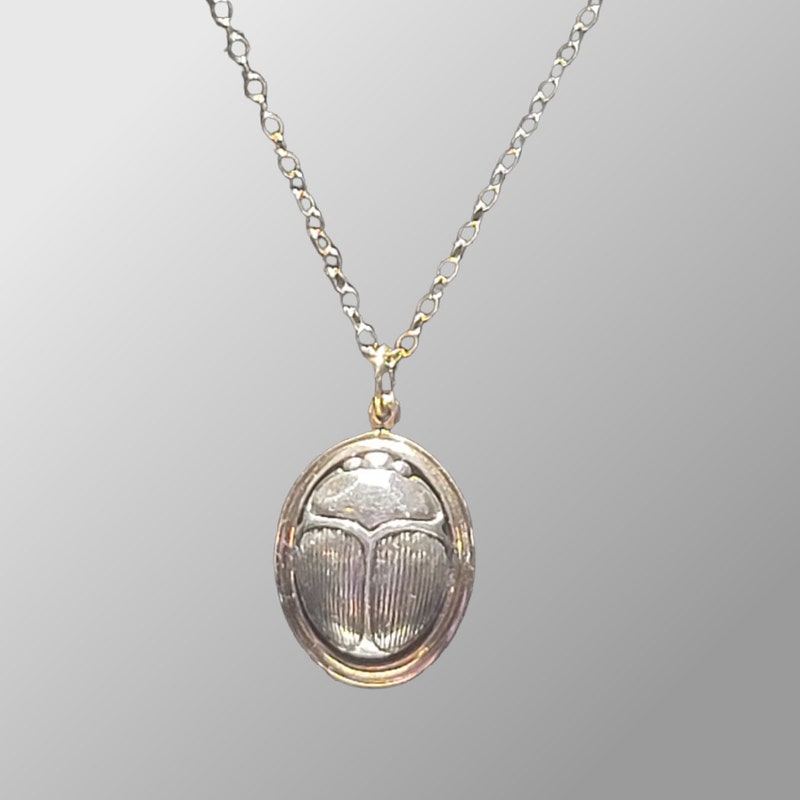 Silver Scarab - Etsy