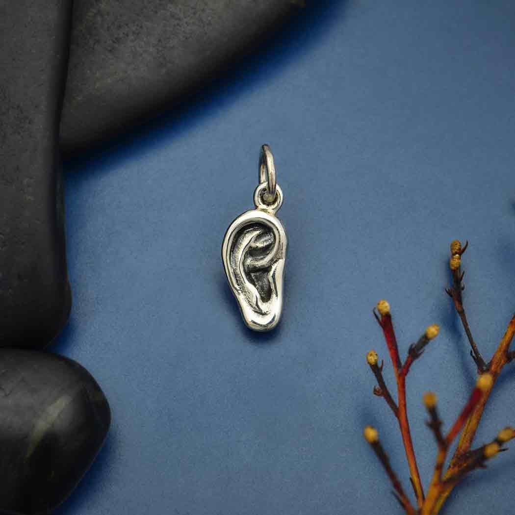 Sterling Silver Human Ear Charm Audiology Gift Gift for | Etsy