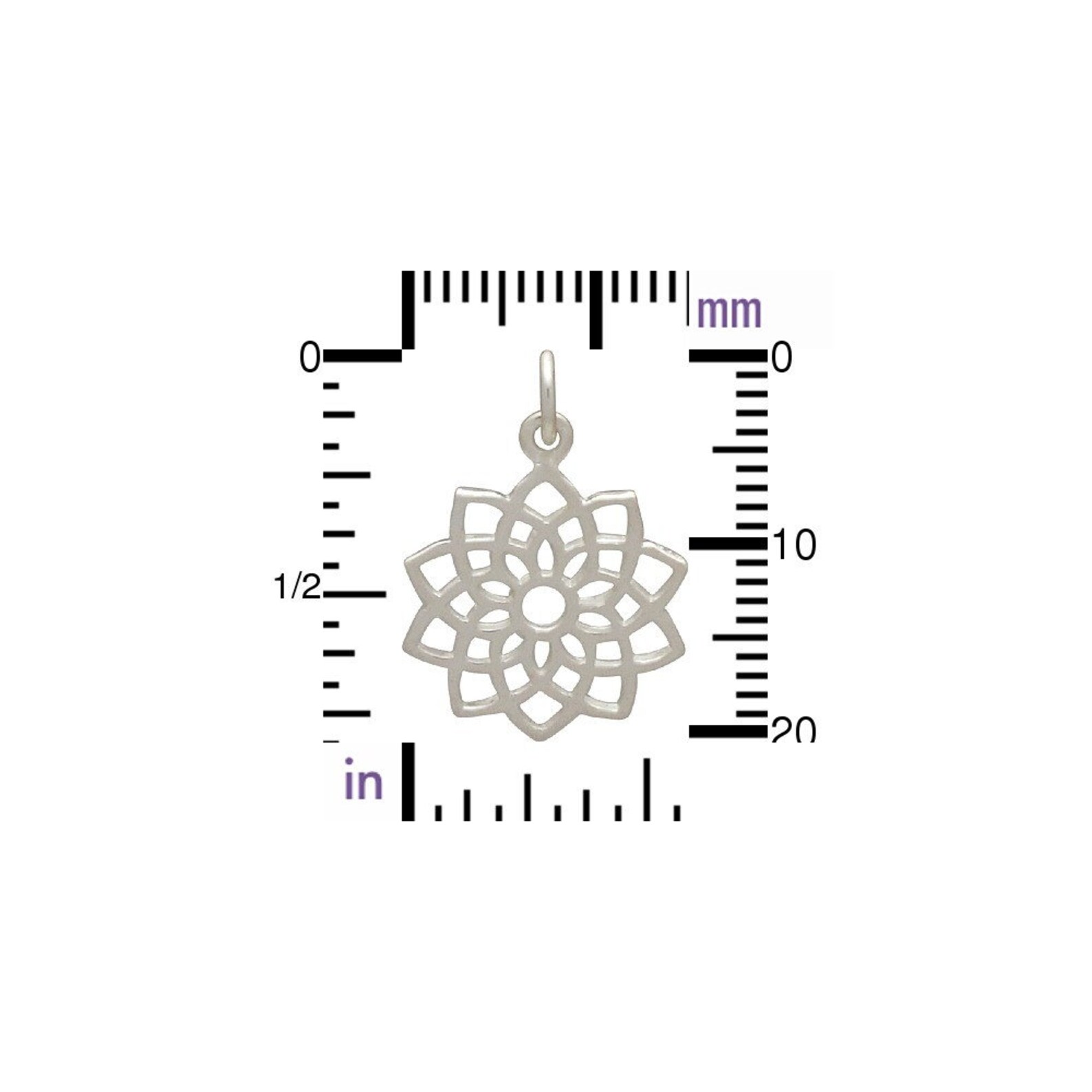 Sterling Silver Crown Chakra Chakra Charm Chakra Jewelry | Etsy