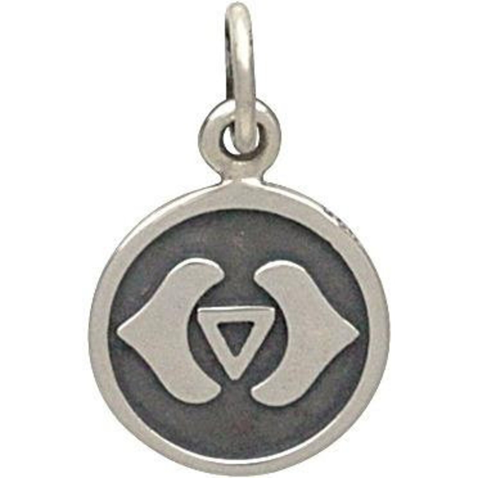 Sterling Silver Third Eye Chakra Etched Charm Third Eye - Etsy