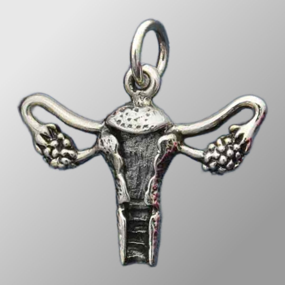 Uterus, Sterling Silver Charm, Feminist Gift, Jewelry Feminist ...