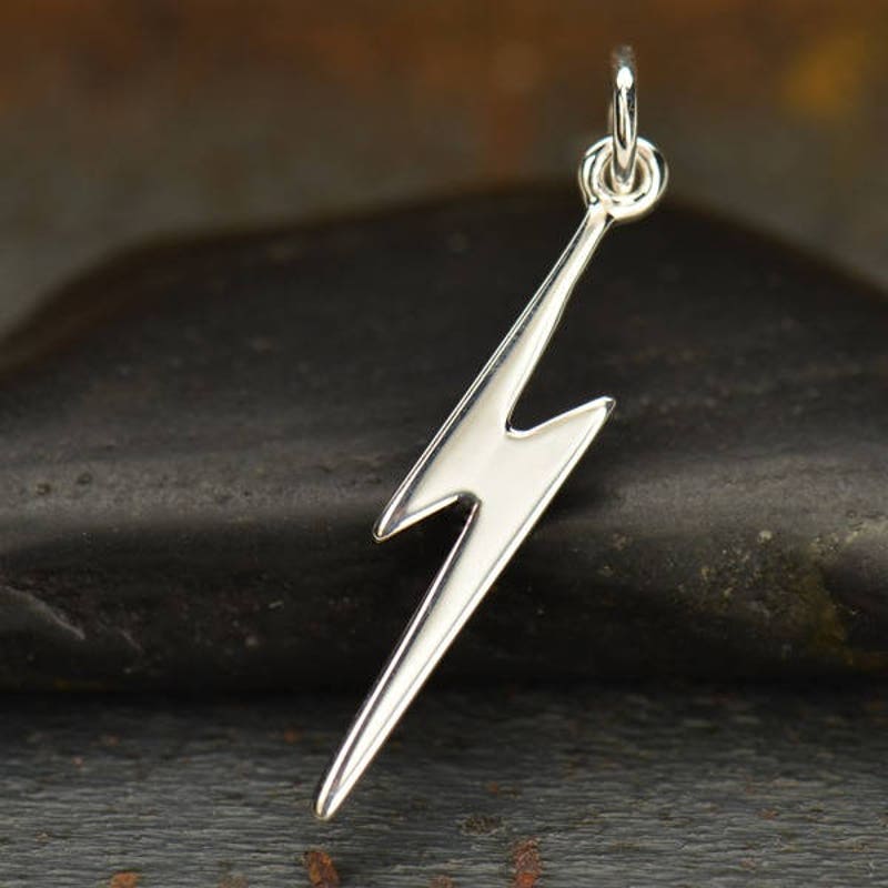 Lightning Charm - Etsy