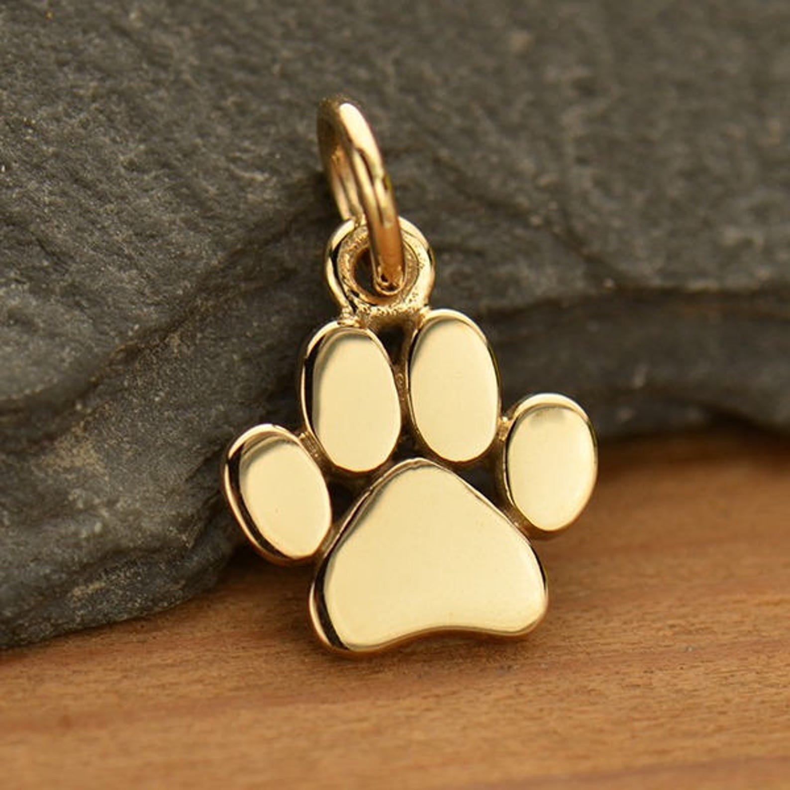 Sterling Silver Paw Print Charm Dog Paw Charm Dog Paw Dog - Etsy