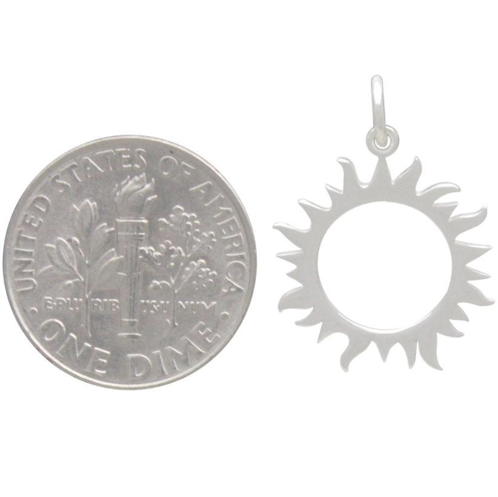 Sterling Silver Eclipse Charm Sun Charm Solar Eclipse - Etsy