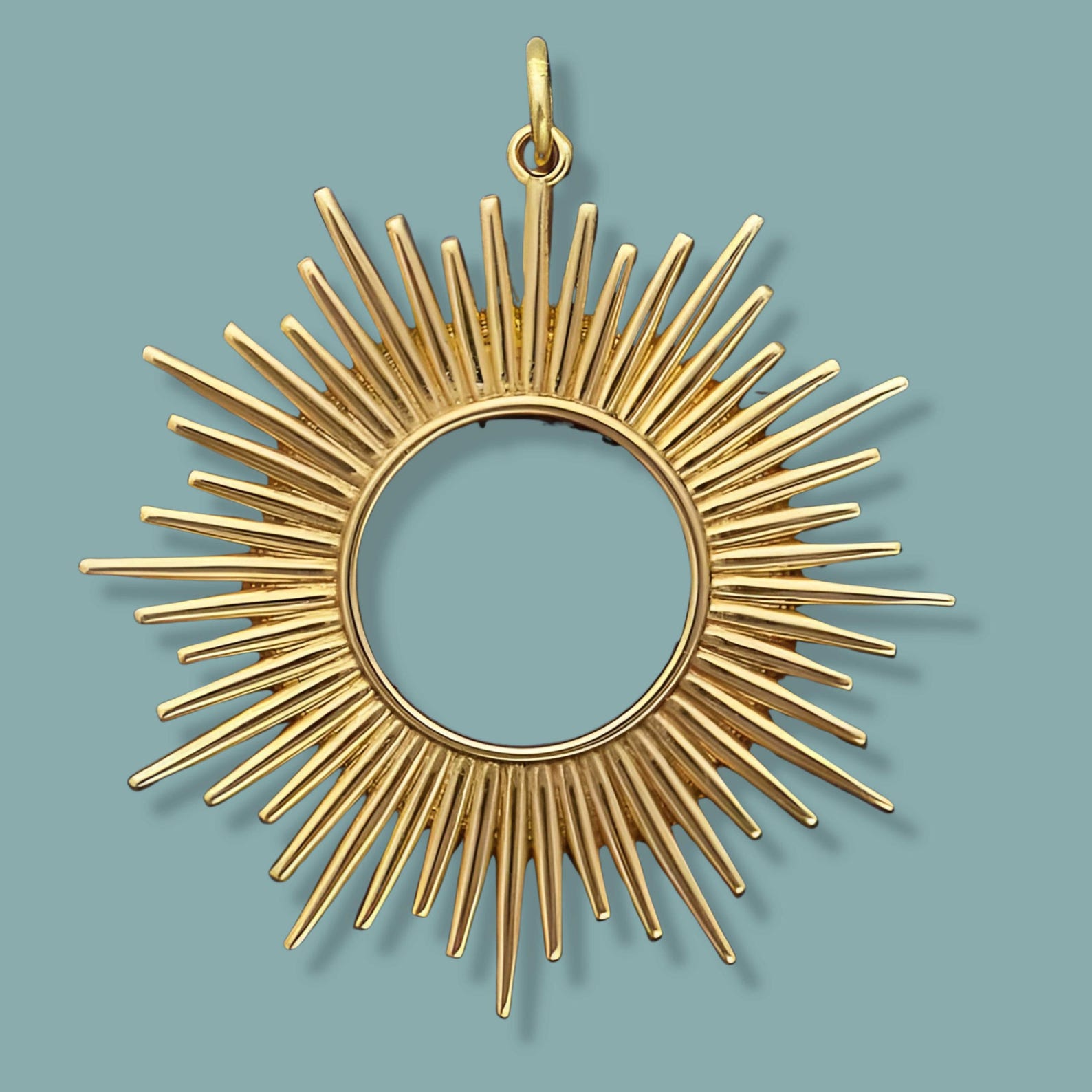 Sun Pendant, Bronze Sun, Celestial Jewelry, Gift for Mom, Sun Pendant ...