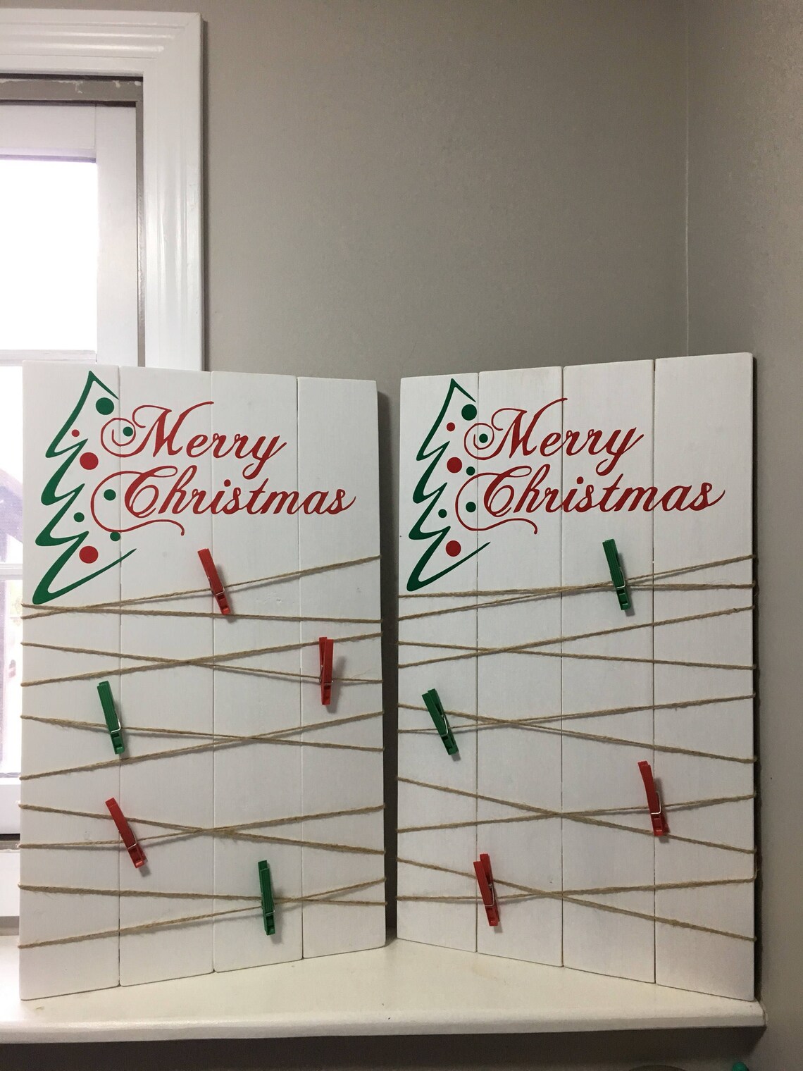 Christmas Card Display, Christmas Card Holder, Holiday Greeting Card ...