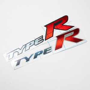 CHROME Vinyl Type R FK8 Honda Civic Sticker - Etsy