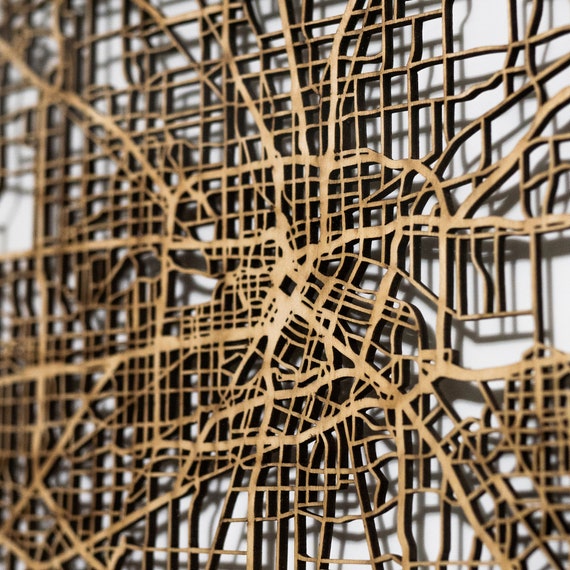 HOUSTON Texas Map SVG for Laser CNC Vinyl Cricut - Etsy