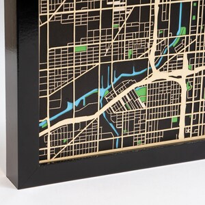 Chicago Map Vector SVG File for Laser CNC Glowforge Cricut Silhouette ...