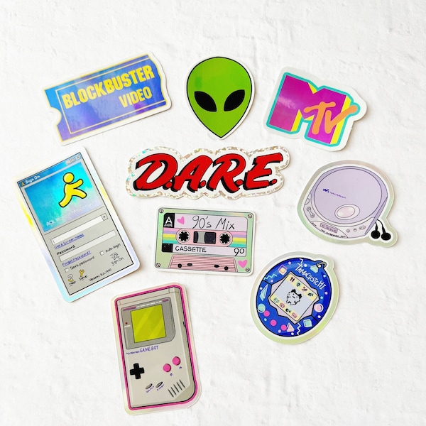 90s Stickers - Etsy