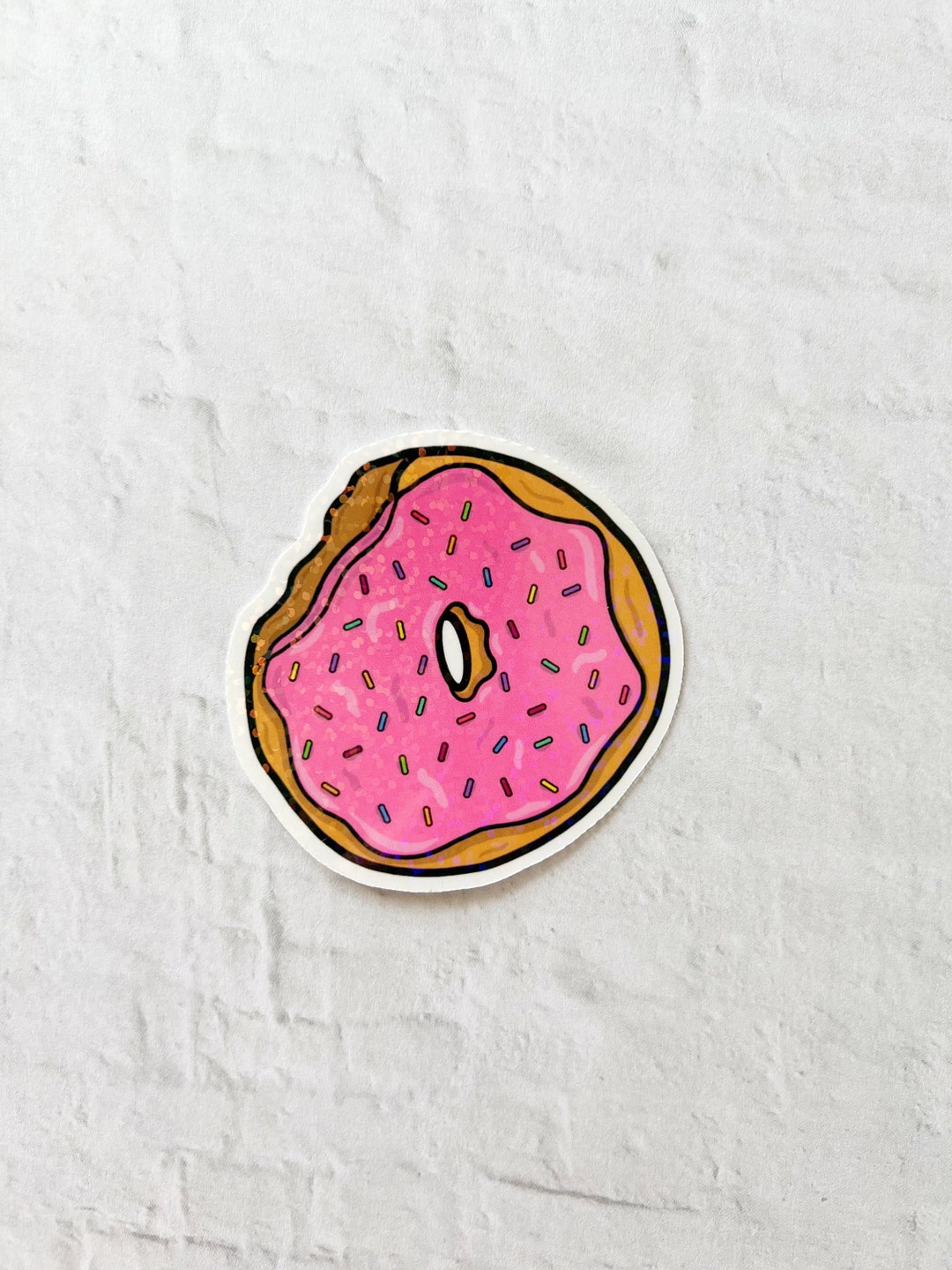 Holographic Sprinkle Donut Sticker | Dessert Sticker | Weather Proof ...