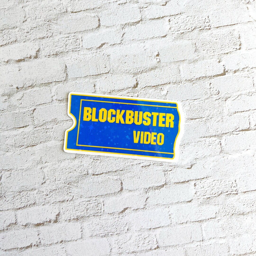 Blockbuster Video Holographic Sticker Sparkly Sticker Blockbuster ...