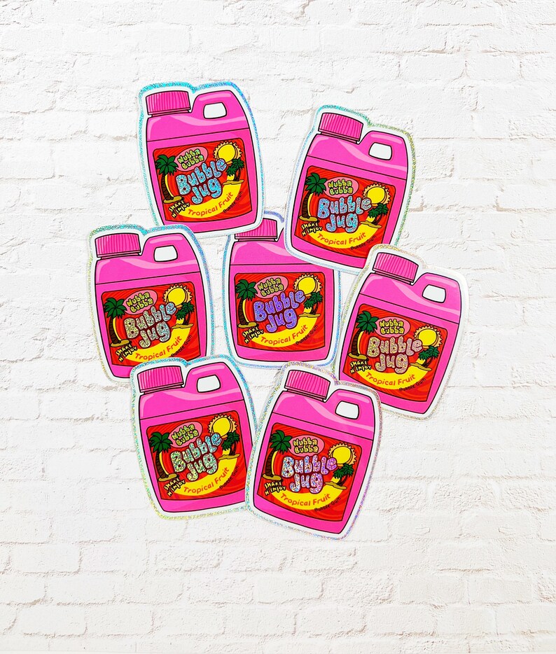 Bubble Jug Holographic Sticker Hubba Bubba 90s Sticker Sticker