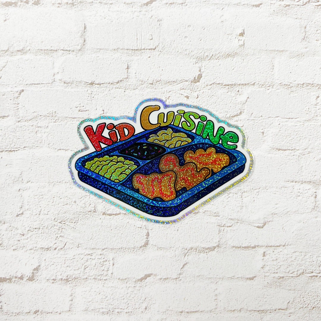 Kid Cuisine Holographic Sticker | Pixie Dust Holo | 90s Sticker ...