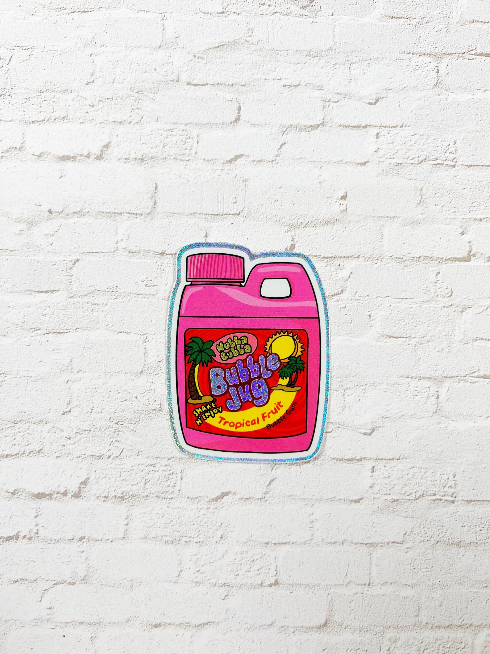 Bubble Jug Holographic Sticker | Hubba Bubba | 90s Sticker | Sticker ...