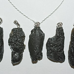 Tektite Necklace Black Tektite Jewelry Meteorite Necklace - Etsy