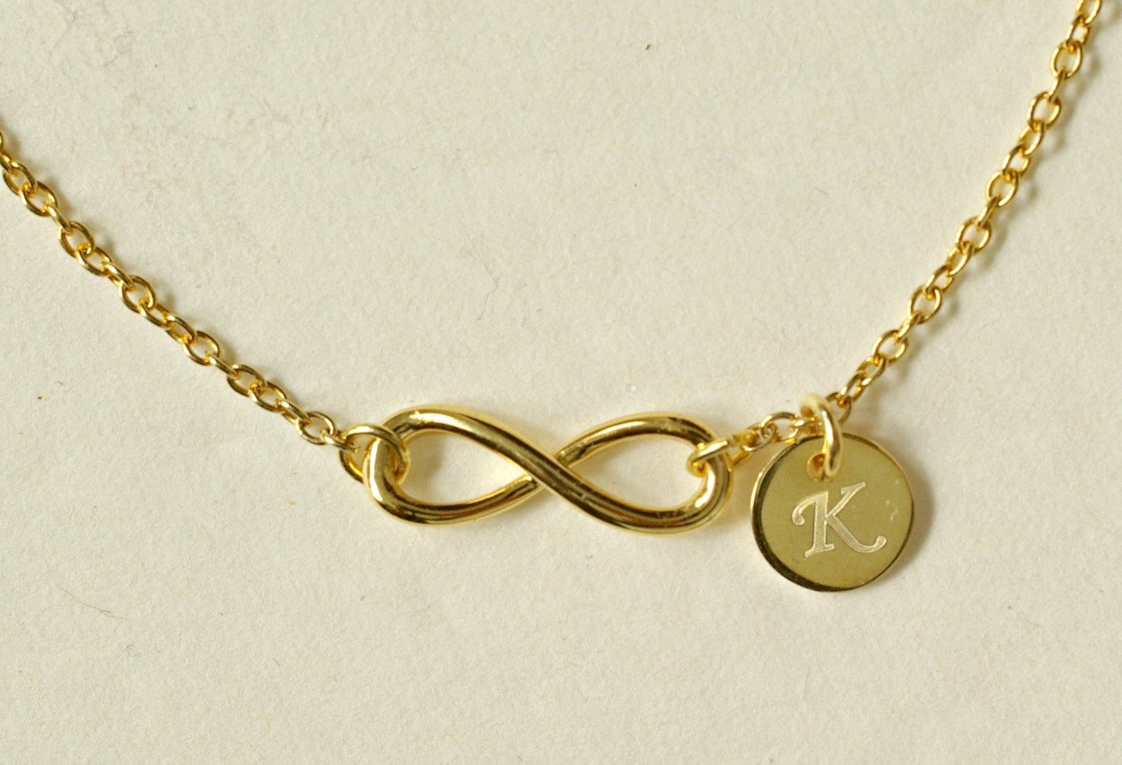 Personalized Infinity Gold Necklace Gold Infinity Necklace - Etsy