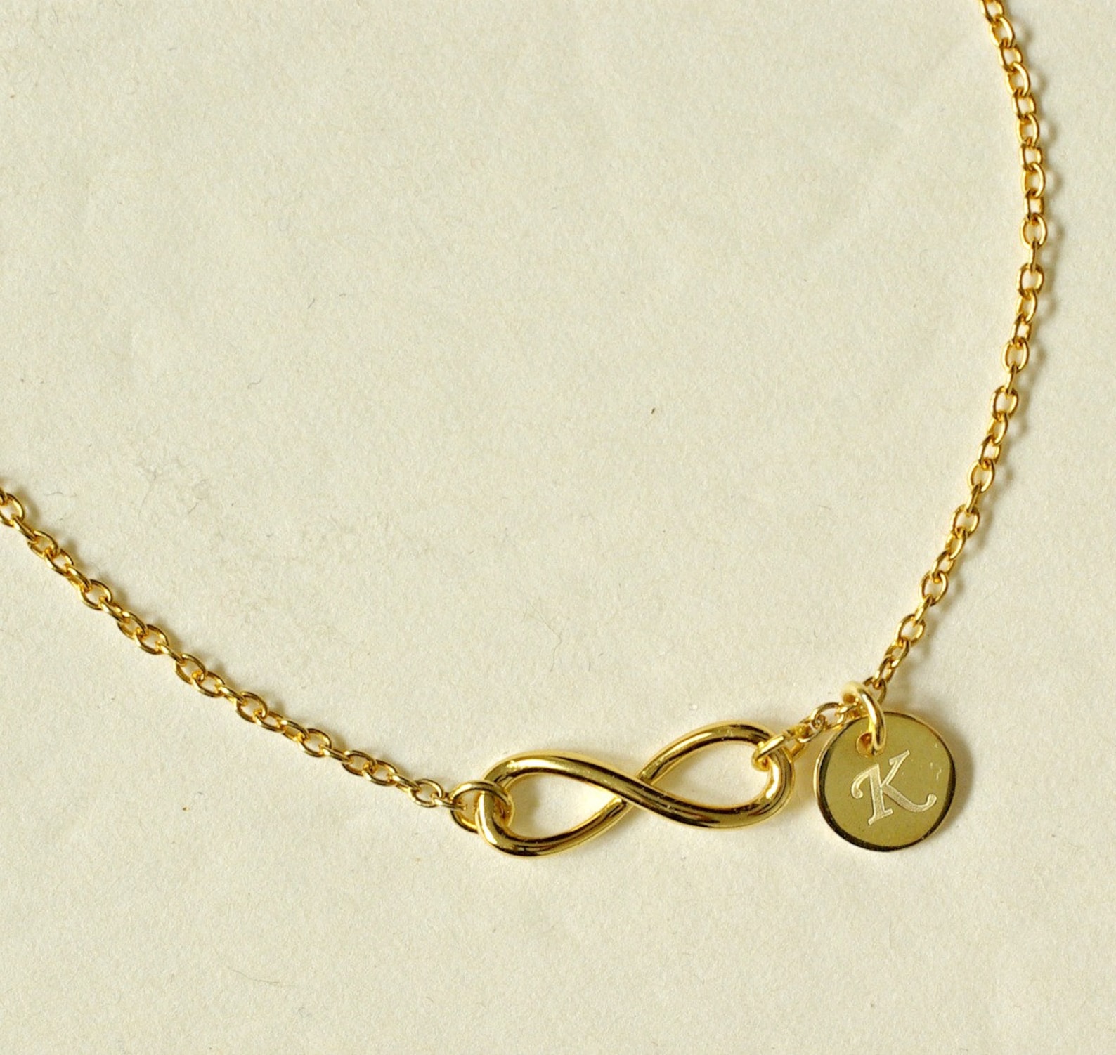 Personalized Infinity Gold Necklace Gold Infinity Necklace - Etsy