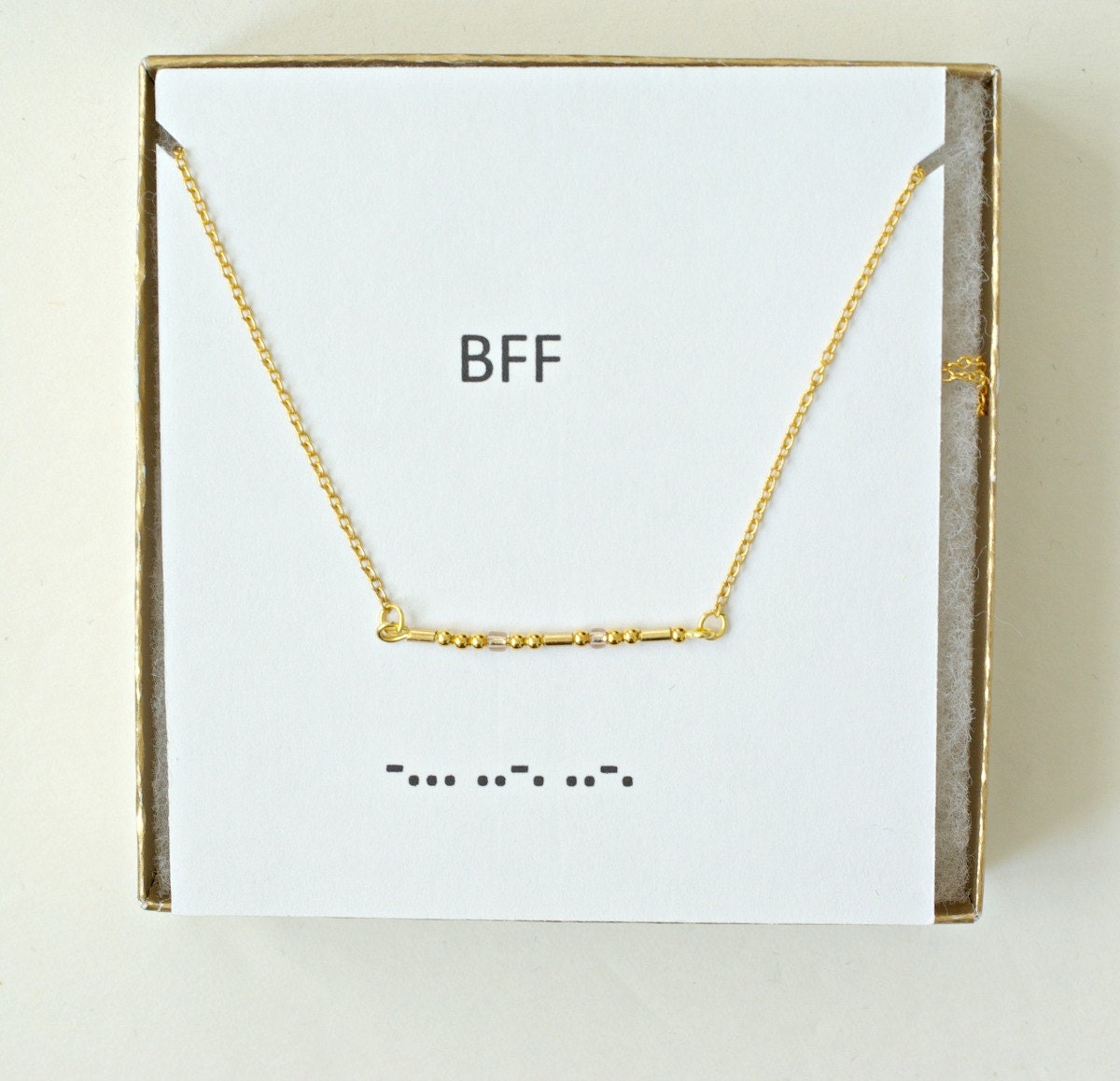 Sterling Silver Morse Code Best Friends Forever Necklace BFF - Etsy