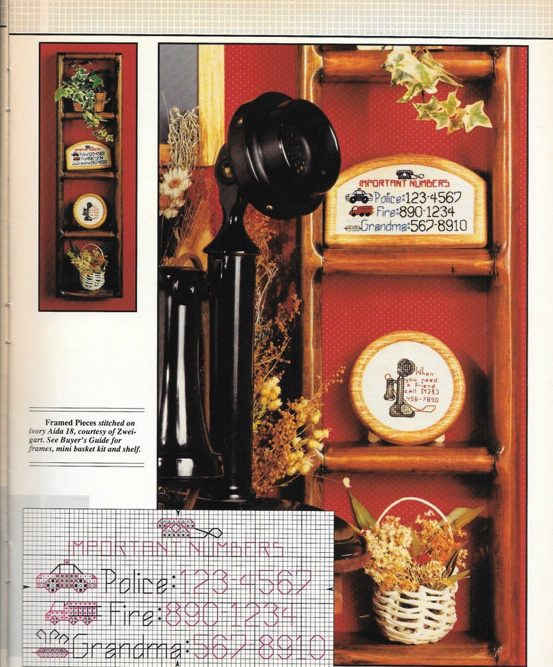 Cross Stitch & Country Craft Magazine Vintage Embroidery - Etsy