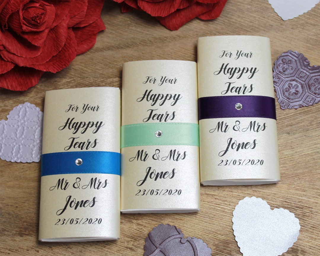 Happy Tears Luxury Wedding Tissues - Wedding Favour Ideas ...