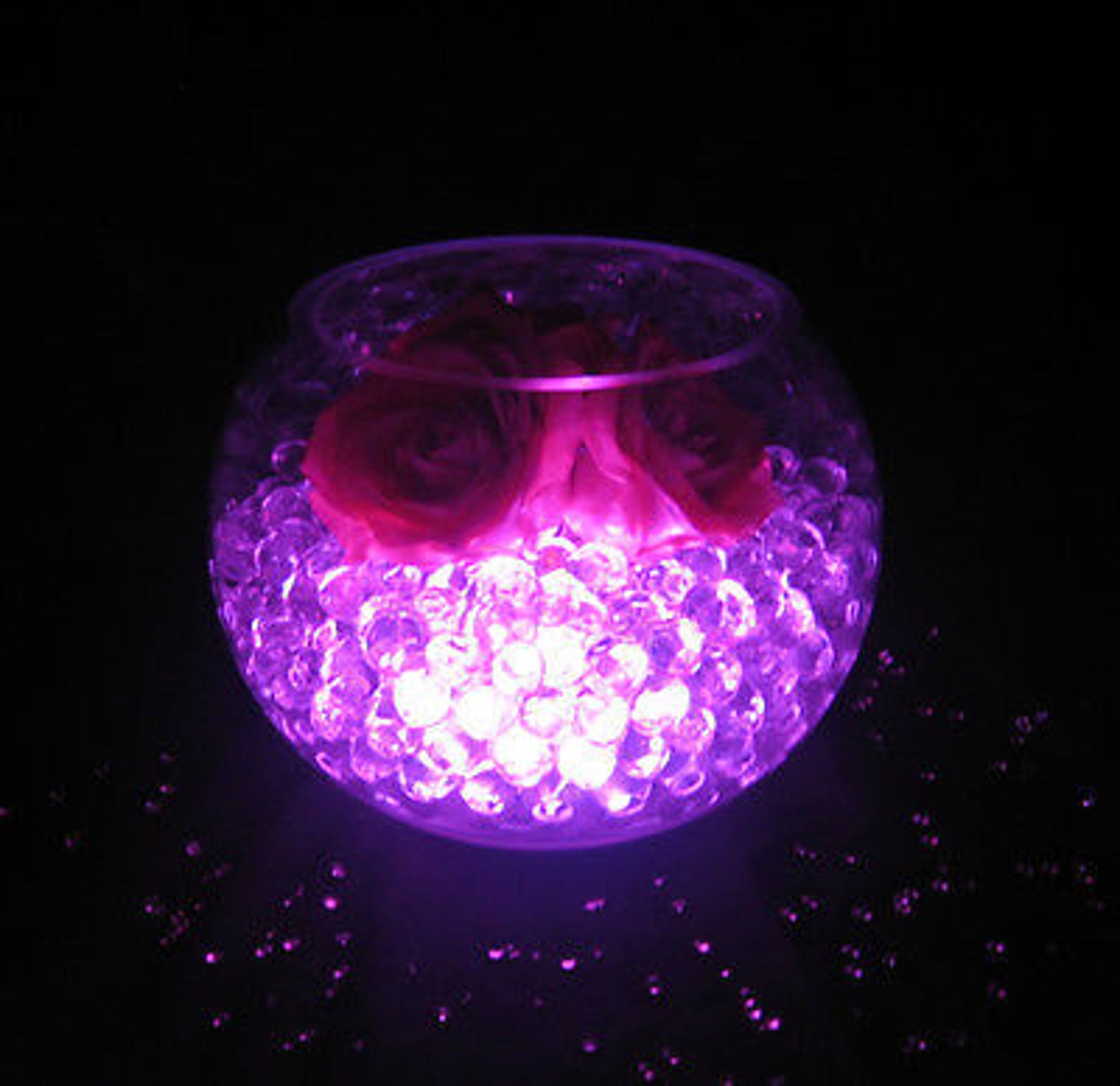 Wedding Table Decoration Top Table Centrepiece LED Light With Aqua Vase ...