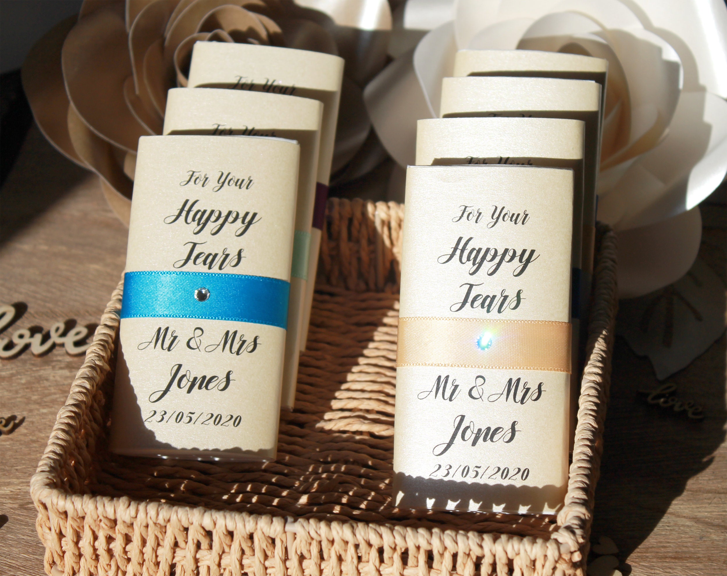 Happy Tears Luxury Wedding Tissues - Wedding Favour Ideas ...