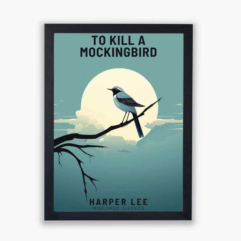 To Kill a Mockingbird Harper Lee Classic Literature Wall Art Poster ...