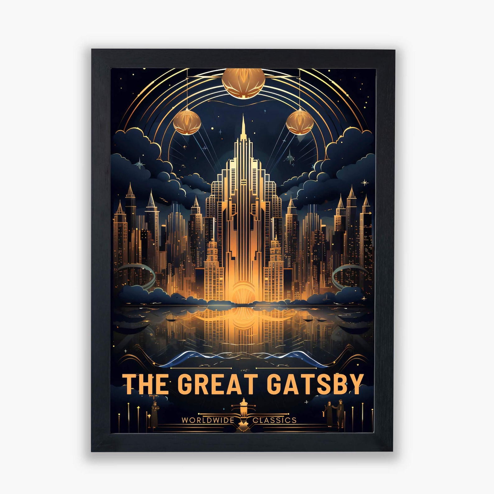 The Great Gatsby - F. Scott Fitzgerald - Classic Literature Wall Art ...