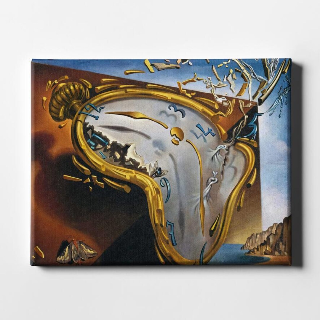 Salvador Dali - Soft Watch at the Moment of Explosion / Canvas Print - Etsy