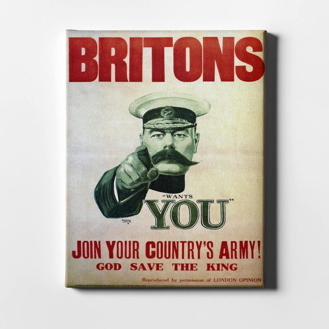 Britons, Wants You WW2 Recruitment Enlist Poster / Canvas Print - Etsy
