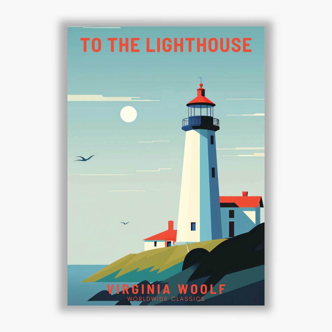 To the Lighthouse - Virginia Woolf - Classic Literature Wall Art ...