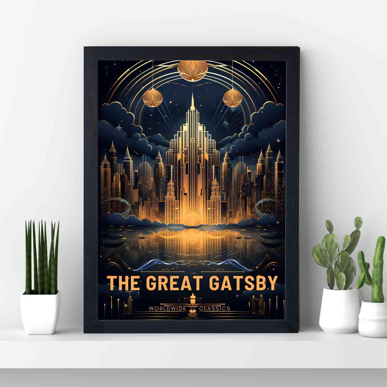 The Great Gatsby - F. Scott Fitzgerald - Classic Literature Wall Art ...