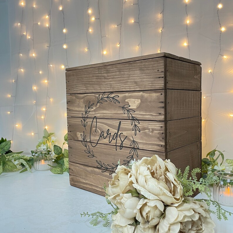 WEDDING POST BOX cards Rustic Wooden Wedding Card Box - Etsy