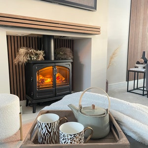 Rustic Wooden Tea Drinks Tray. Cosy Coffee Table Tray. New Home Gift ...